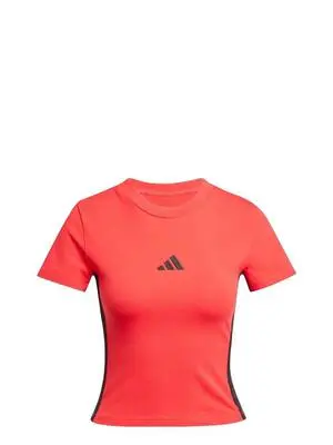 Adidas Essentials 3-stripes Slim Baby T-shirt - Pure Ruby/black