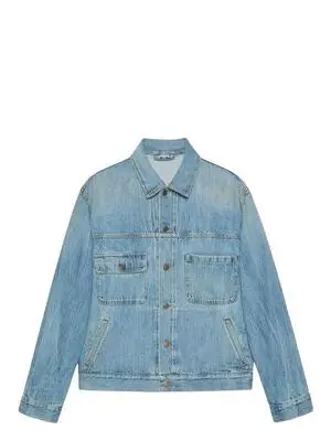GUCCI Gucci X Freya Hartas Animal Embroidered Denim Jacket