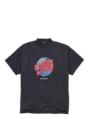 Balenciaga Balenciaga Planet Earth T-shirt Oversized 'black' Black