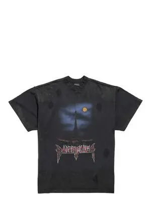 Balenciaga Moon Double Front T-shirt Oversized - Black
