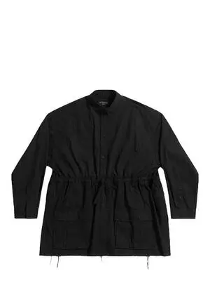Balenciaga Asymmetrical Deconstructed Shirt - Black