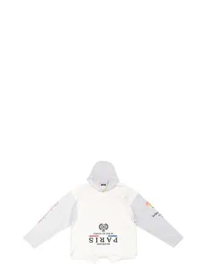 Balenciaga Upside Down Hoodie - White