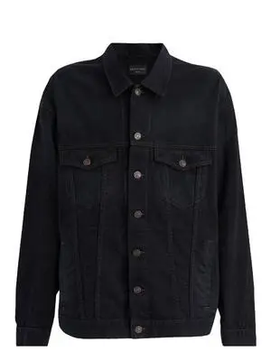 BALENCIAGA Balenciaga BB Be Different Oversized Denim Jacket