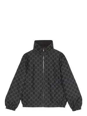 Gucci Reversible Gg Ripstop Nylon Jacket - Black/grey