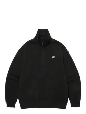 The North Face Logo Fleece Half Zip Sweater - Black