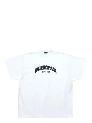 Balenciaga Back Flip T-shirt Oversized White Black - White/black