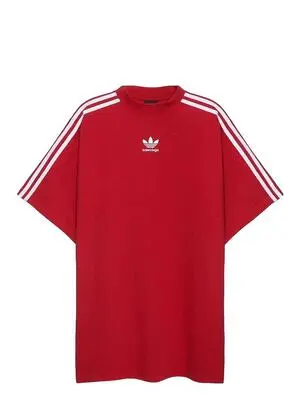 Balenciaga X Adidas T-shirt Oversized - Red