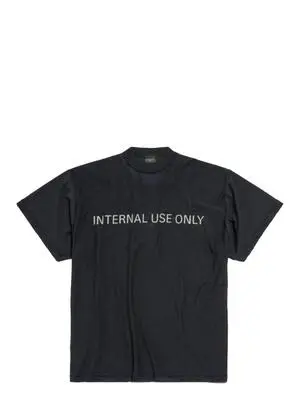 Balenciaga Internal Use Only Inside-out T-shirt - Black