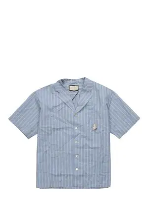 Gucci Cotton Wool Mohair Shirt With Kitten - Blue