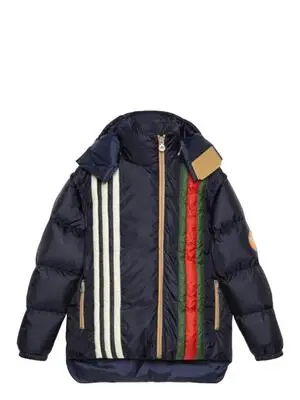 GUCCI Gucci X Adidas Padded Down Hooded Jacket With Detachable Sleeves