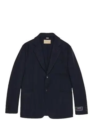 GUCCI Gucci Lightweight Wool Blazer With Web Label