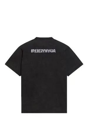 Balenciaga Turn Slit T-shirt - Washed Black