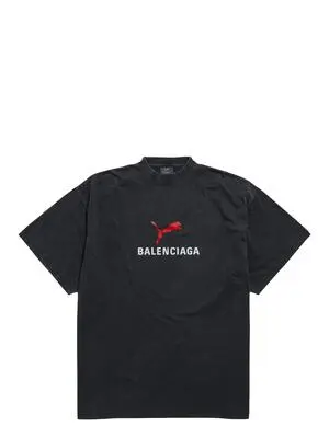 Balenciaga X Puma Oversized T-shirt - Black Faded