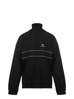 Balenciaga Sporty B Track Jacket - Black