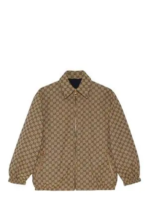 Gucci Gg Reversible Jacket - Blue/beige