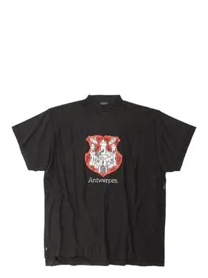 Balenciaga Antwerpen Inside-out T-shirt Oversized - Black