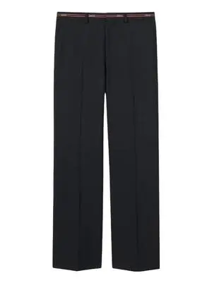 Gucci Wool Pants With Selvedge Detail - Black