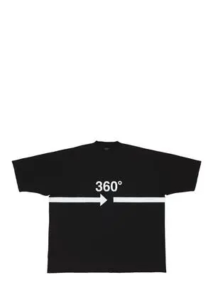 Balenciaga Balenciaga Oversized 360° Tubular T-Shirt Black