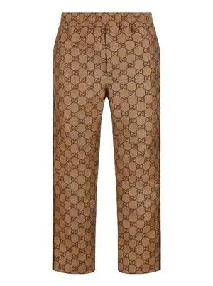 Gucci Gg Ripstop Trouser - Brown