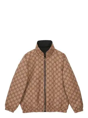 Gucci Reversible Gg Canvas Jacket - Black