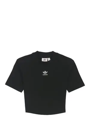Adidas Adicolor Essentials Rib Cropped T-shirt - Black