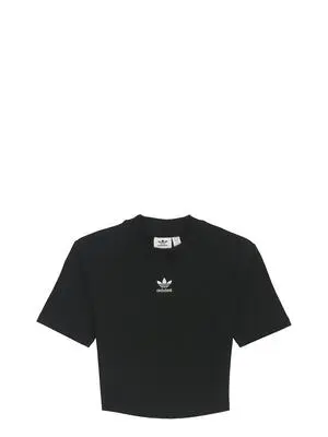 Adidas Adicolor Essentials Rib Cropped T-shirt - Black