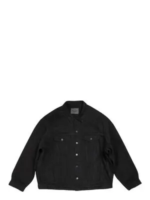 Balenciaga Oversized Denim Jacket - Black
