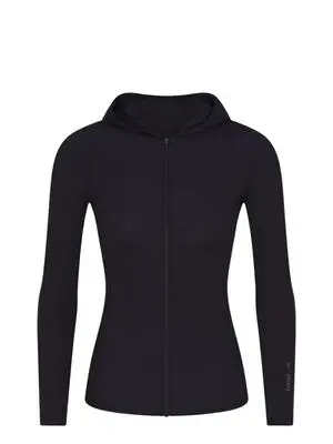 Nike X Skims Weightless Layers Full-zip Hoodie - Obsidian