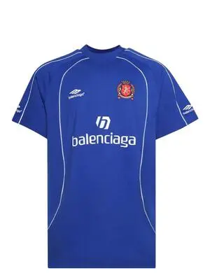 Balenciaga Oversized Soccer Jersey - Blue