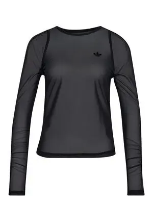 Adidas Long Sleeve Mesh Shirt - Black
