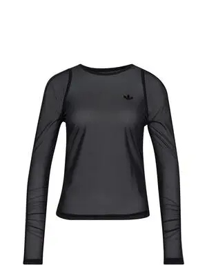 Adidas Long Sleeve Mesh Shirt - Black