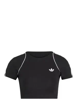 Adidas Superstar Cropped T-shirt - Black