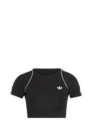 Adidas Superstar Cropped T-shirt - Black