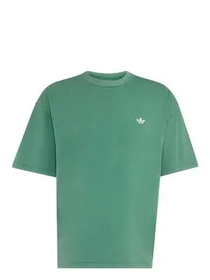 Adidas Adidas Trefoil Essentials Washed Loose Dropped T-shirt Asia Sizing 'collegiate Green' Collegiate Green