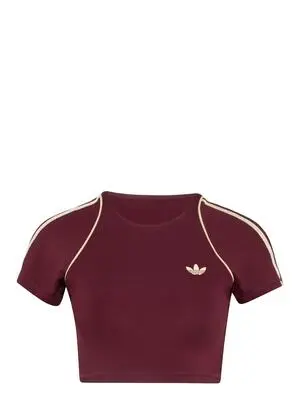 Adidas Superstar Cropped T-shirt - Maroon