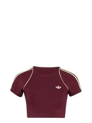 Adidas Superstar Cropped T-shirt - Maroon