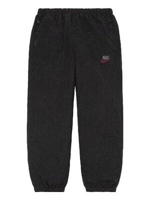 Supreme X Nike Jewel Reversible Ripstop Pants 'black Grey Red - Black/grey/red