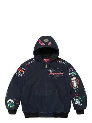 Supreme Aoi Hooded Work Jacket - Black/multi-color