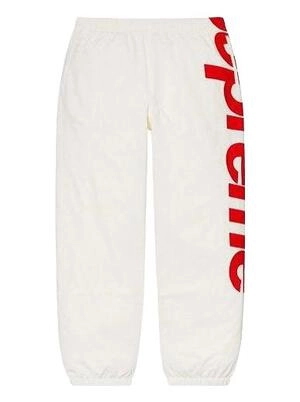 Supreme Spellout Track Pants 'white Red - White/red
