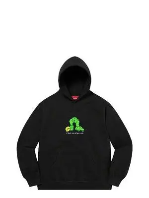 Supreme Don't Care Hooded Sweatshirt - Black/green