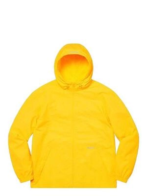 Supreme Reflective Zip Hooded Jacket - Yellow/black