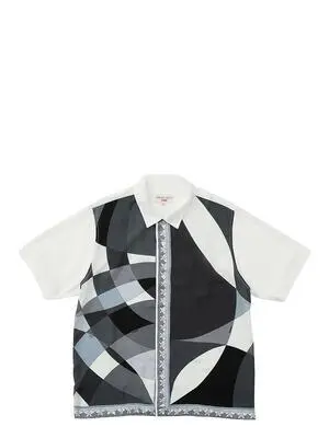 Supreme X Emilio Pucci S/s Shirt 'black White Grey - Black/white/grey