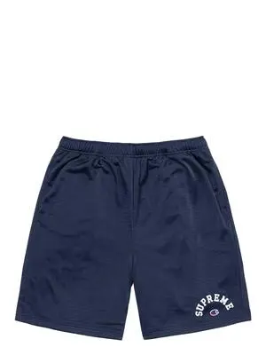 Supreme X Champion Mesh Shorts - Navy/white