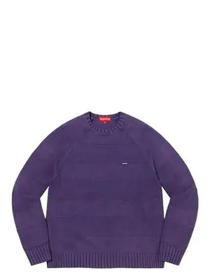 Supreme Small Box Stripe Sweater - Purple