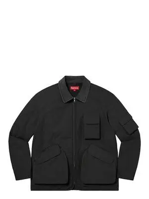 Supreme Cotton Utility Jacket - Black