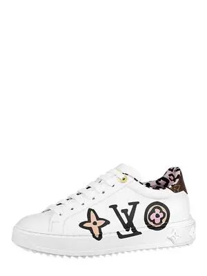LOUIS VUITTON Time Out Sneakers - White/pink/black