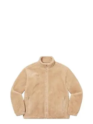Supreme Star Fleece Jacket - Beige/black