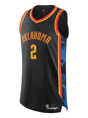 Nike Dri-fit Adv Nba Oklahoma City Thunder 2024/25 City Edition Authentic Jersey 'shai Gilgeous-alexander - Black