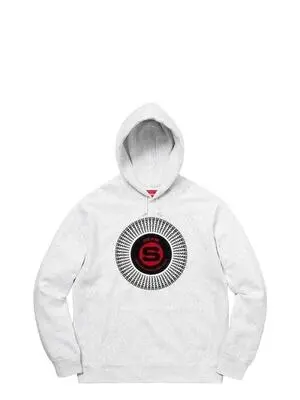 Supreme Chenille Appliqu Hooded Sweatshirt - White/black/red