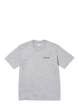 Supreme Nyc Logo T-shirt 'grey Black - Grey/black